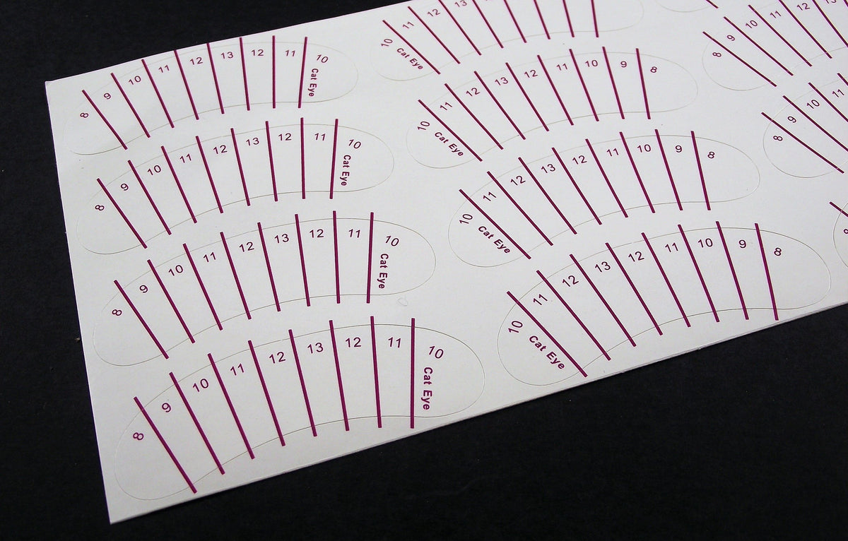 NZ Lashes Clearance Sale | Eyelash Extension Maps | Lash Map Stickers